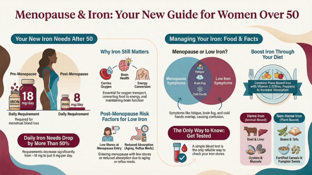 Do Women Over 50 Need Iron? What You Need to Know. - Midlife Nutrition ...